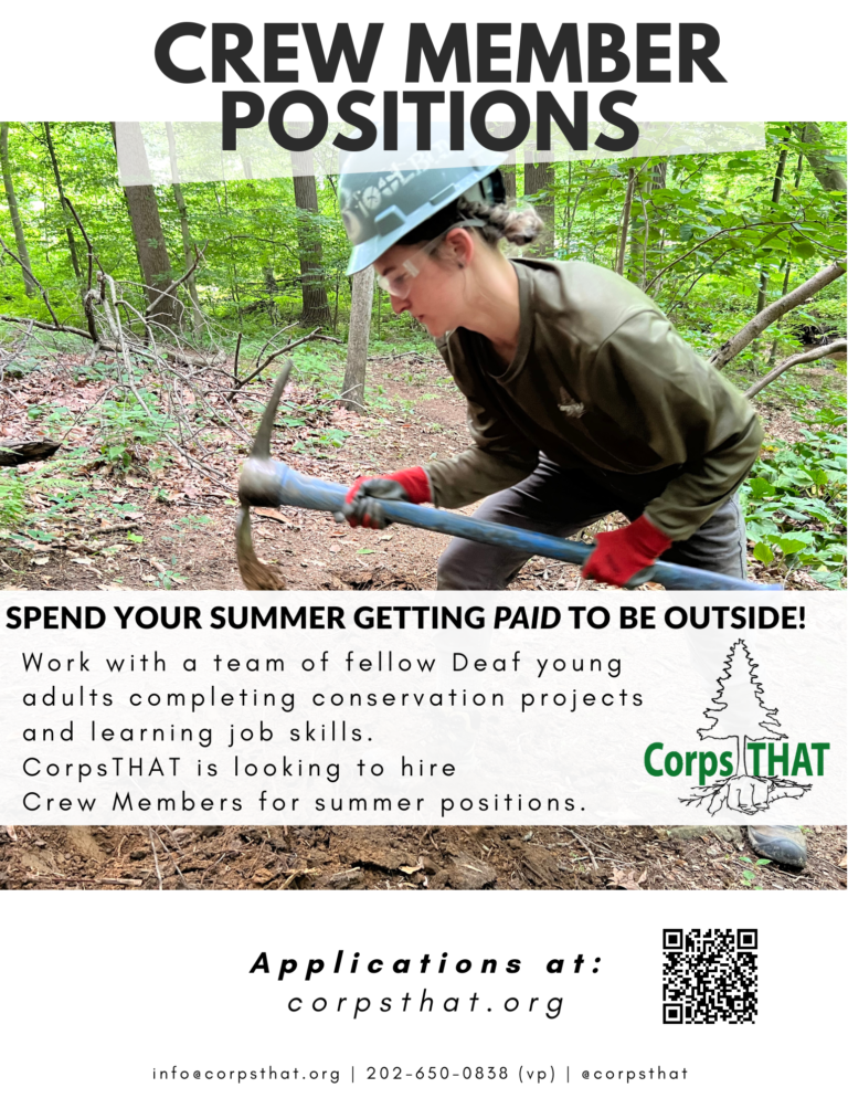 CorpsTHAT outdoor positions – Delaware Association of the Deaf (DAD)