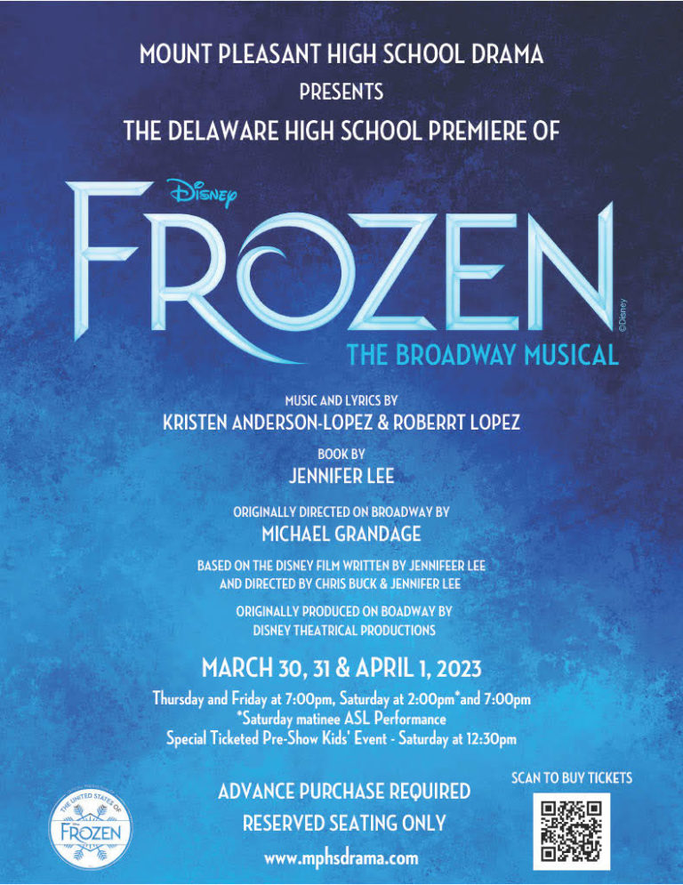 Frozen, The Broadway Musical (Wilmington – ASL Performance on April 1 ...