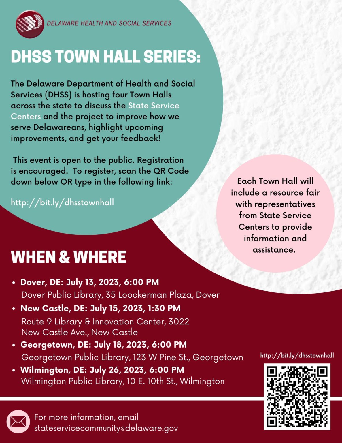 DHSS Town Hall Series (July 13, 15, 18 and 26, 2023) – Delaware ...