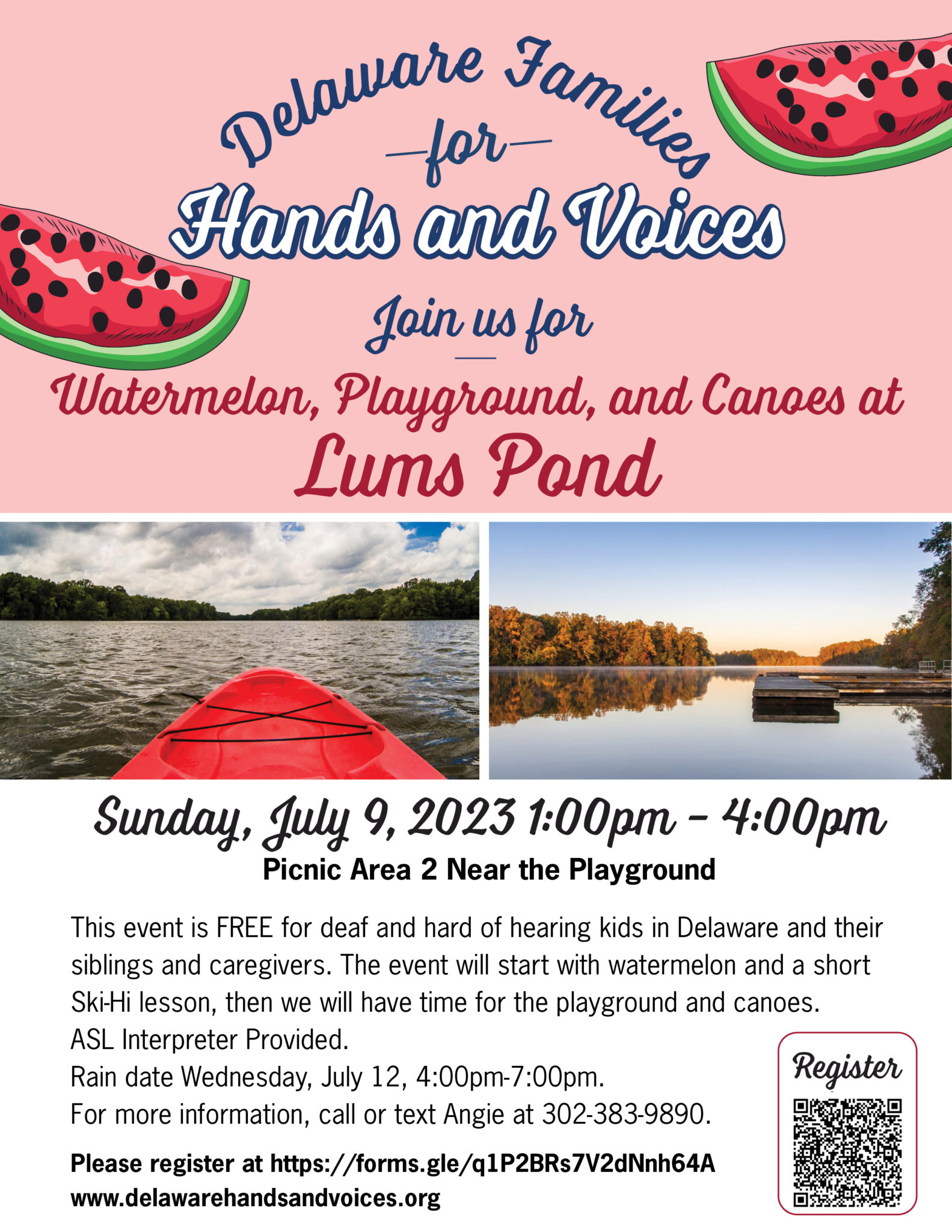 Hands & Voices Event at Lums Pond (Bear, DE – July 9, 2023) – Delaware ...